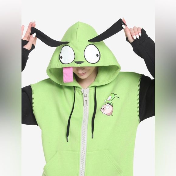 Nickelodeon | Sweaters | Invader Zim Gircosplay Hoodie Sweater Size ...